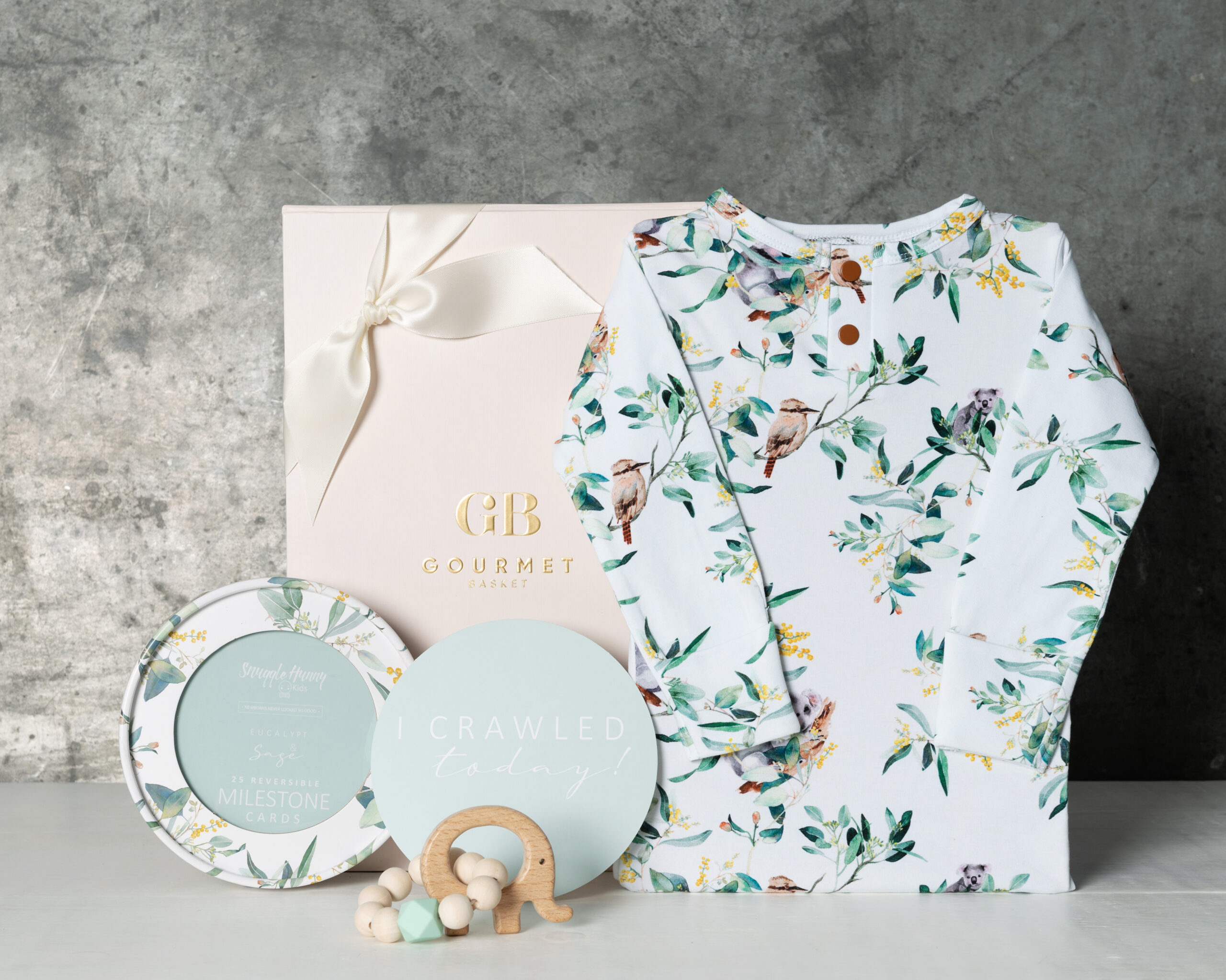 Gourmet Basket Newborn Baby Hamper | Gift Hampers | Baby Bunting AU