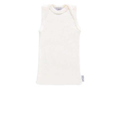 Sweet Cheeks Merino Baby Merino Wool Singlet - Vanilla | Singlets ...