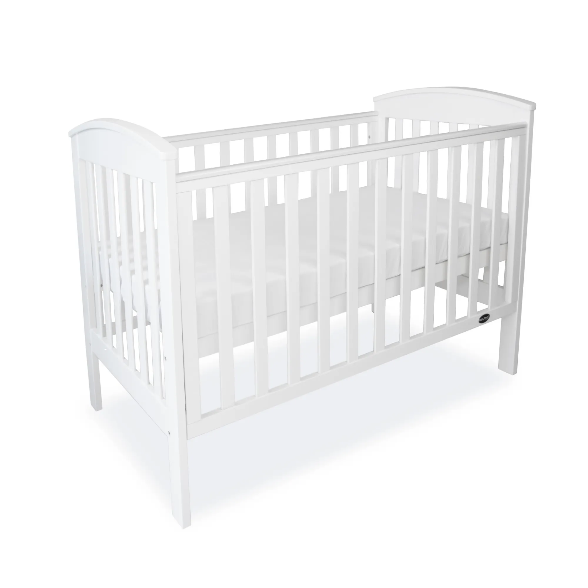 Babyhood Classic Curve Cot - White | Baby Bunting AU