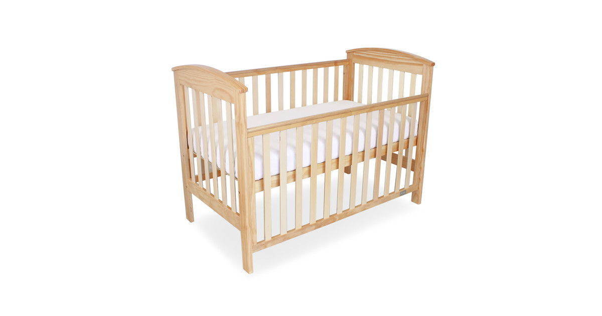 Babyhood Classic Curve Cot - Natural | Baby Bunting AU