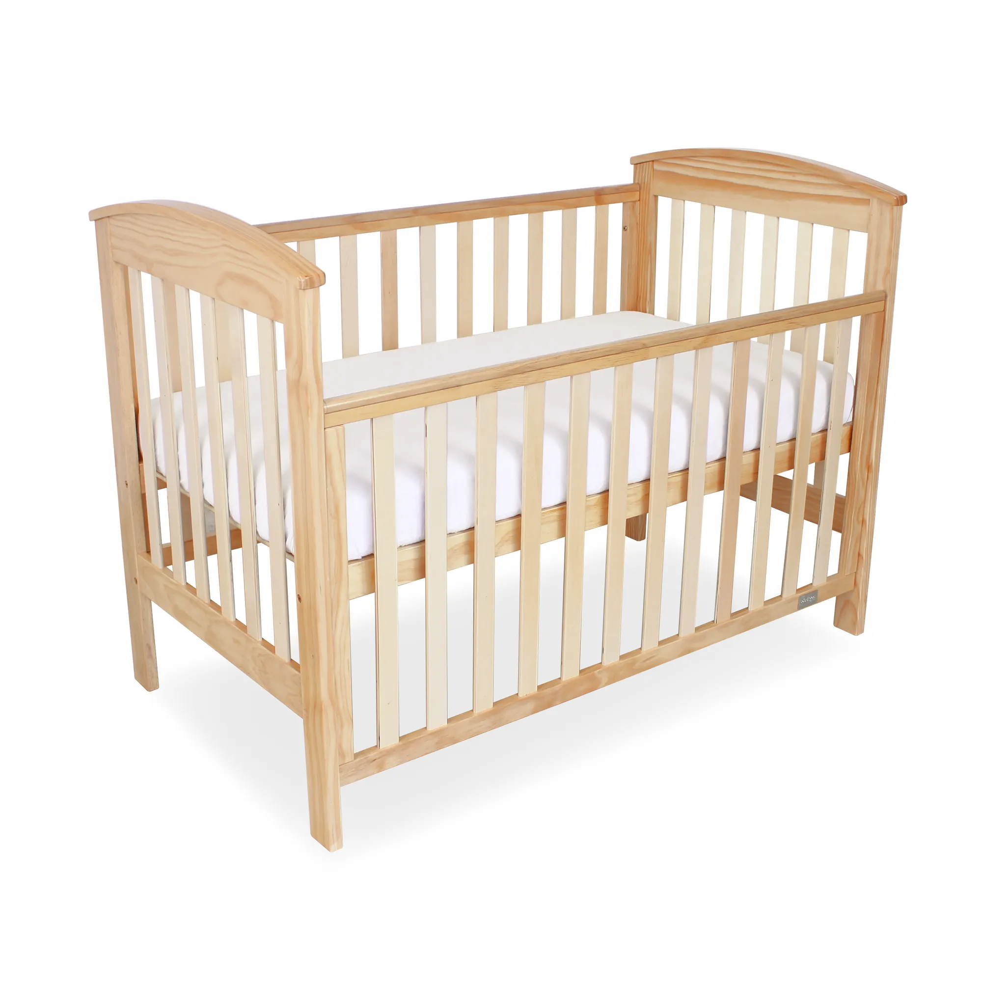 Babyhood Classic Curve Cot - Natural | Baby Bunting AU