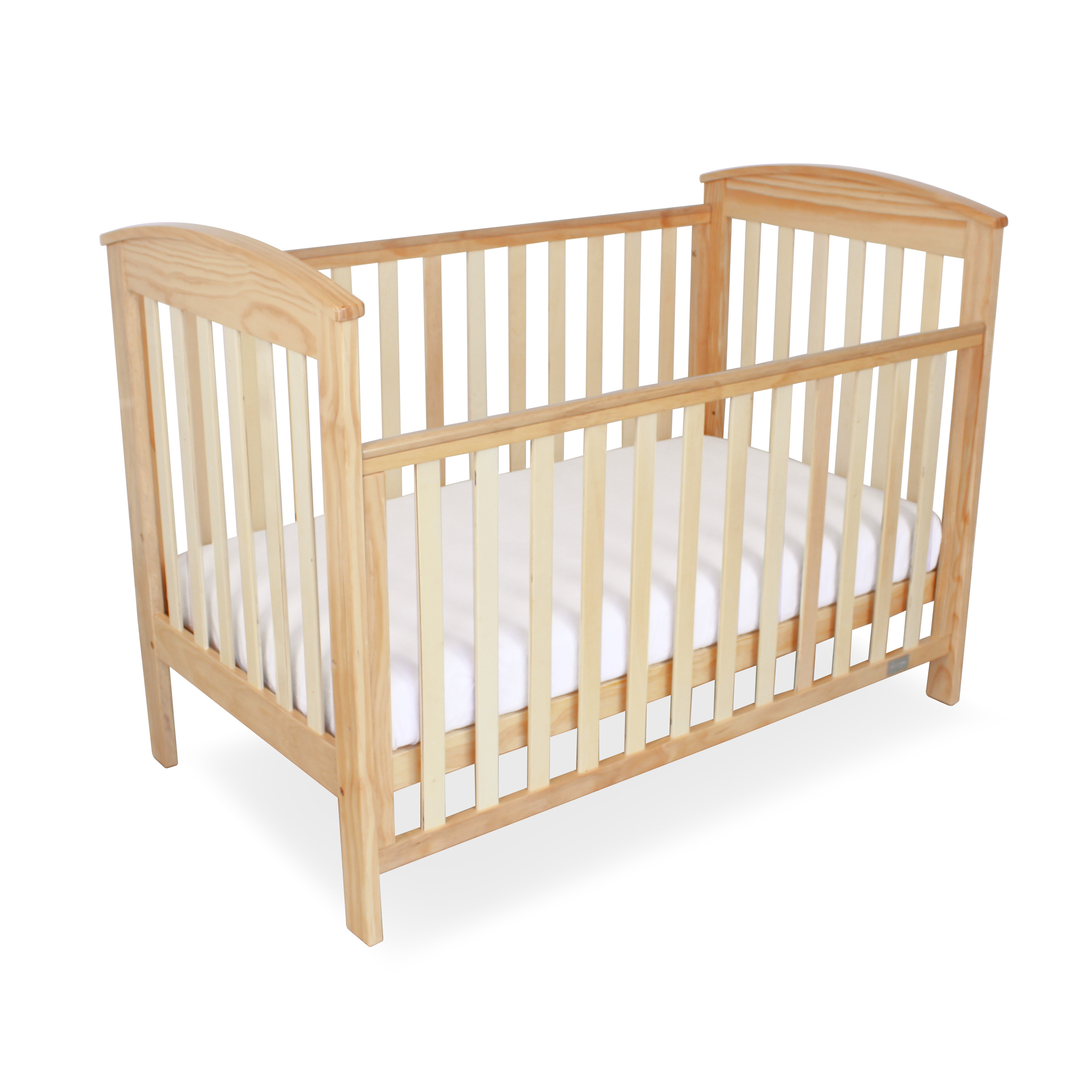Babyhood Classic Curve Cot - Natural | Cots | Baby Bunting AU