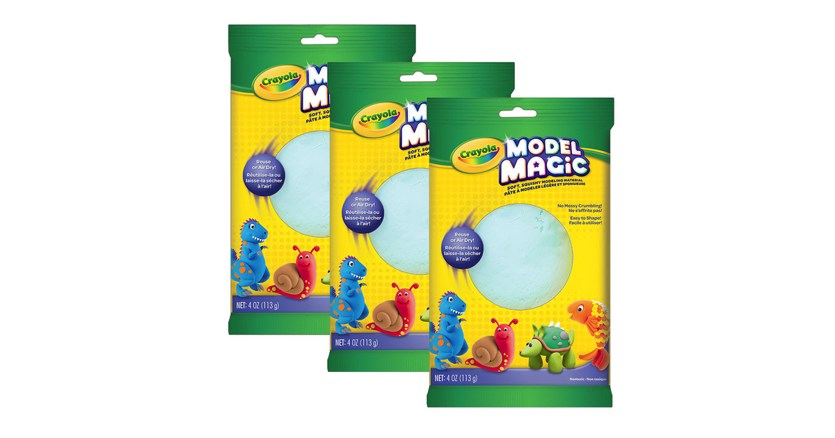 3x Crayola Kids/Childrens Creative Modeling Magic Squishy 113gms ...