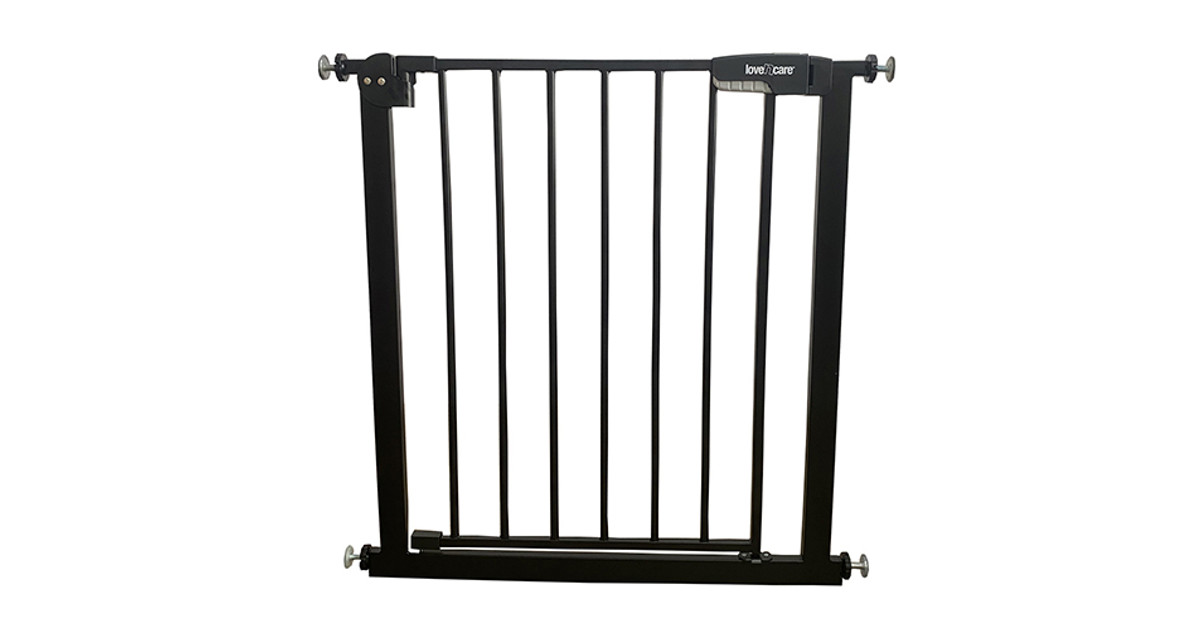Love N Care Safety Gate - Black | Baby Bunting AU