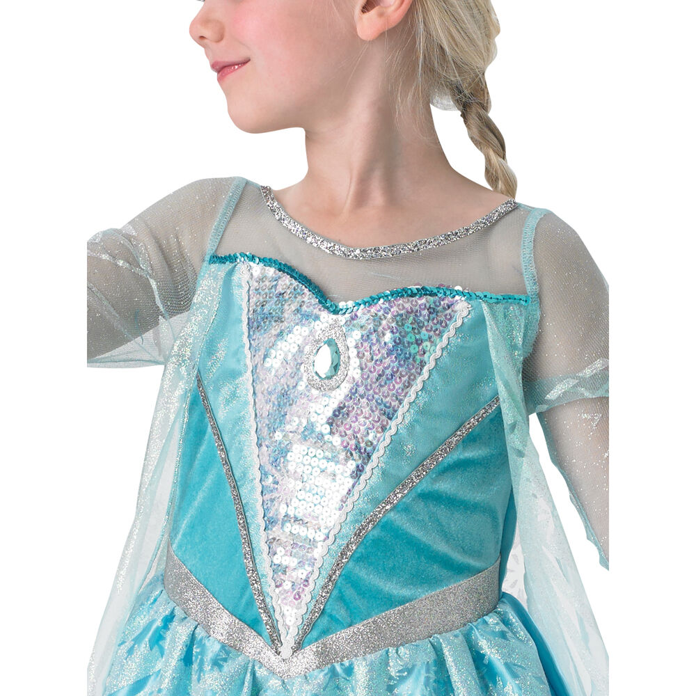 Rubies Frozen Elsa Premium Kids Girl Dress Up Costume - Size 7-8 Years | Costume | Baby Bunting AU