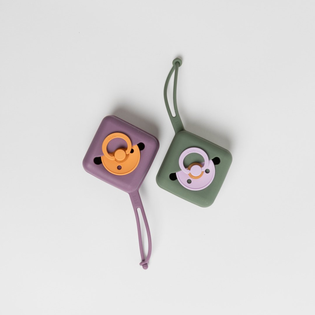 BIBS Pacifier Soft Case - Blush | Dummies | Baby Bunting AU