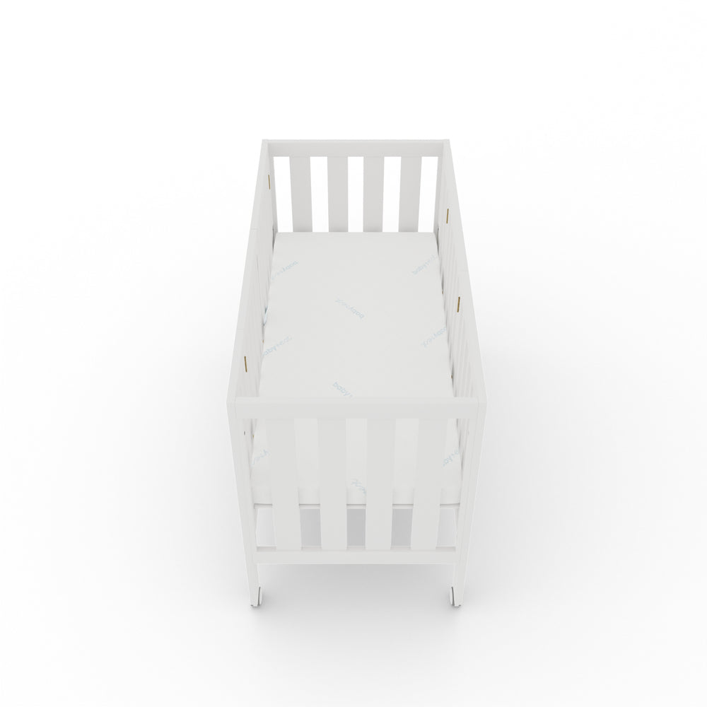 BabyRest Dixie Folding Cot - White | Cots | Baby Bunting AU