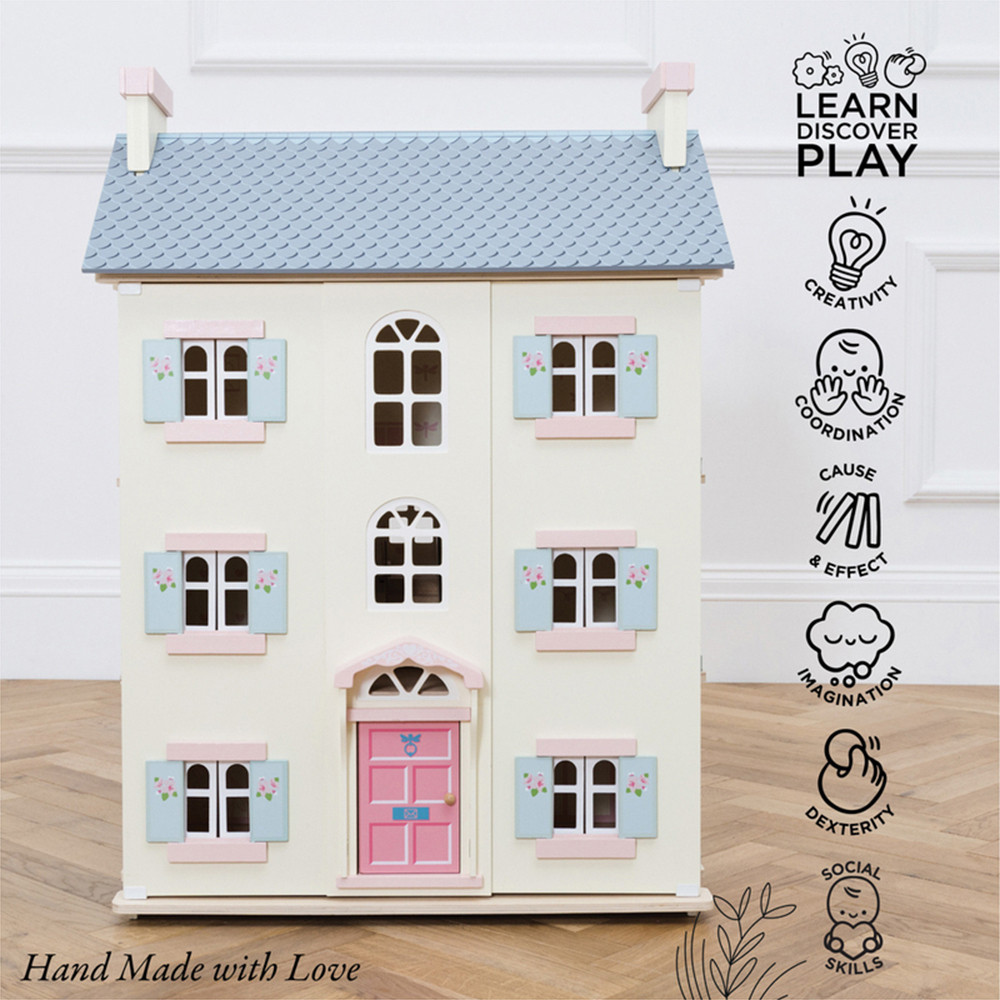 Le Toy Van Daisylane Cherry Tree Hall Doll House Kids Wooden Pretend ...