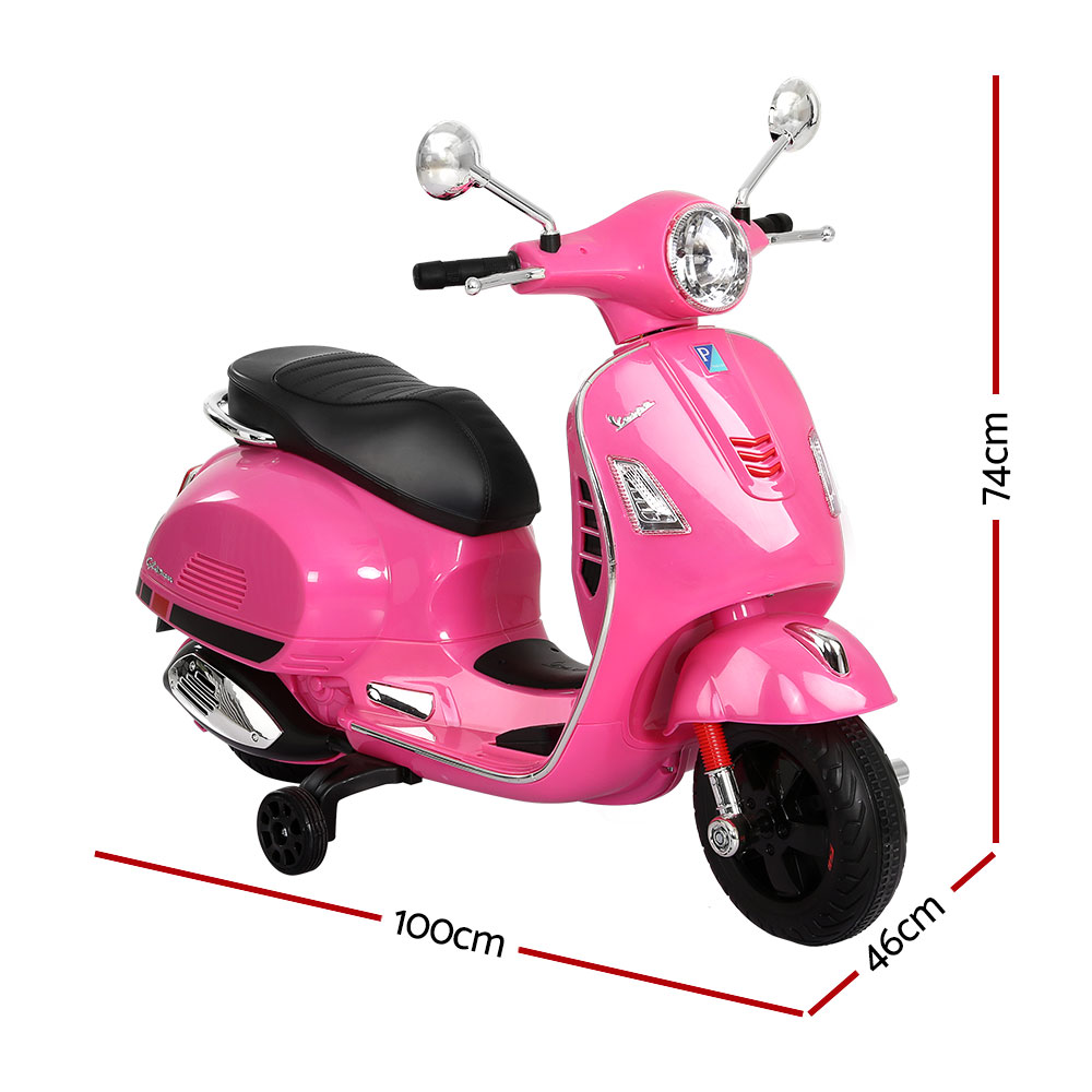 Rigo Ride On Motorbike VESPA Licensed Toy - Pink | Vehicles | Baby ...
