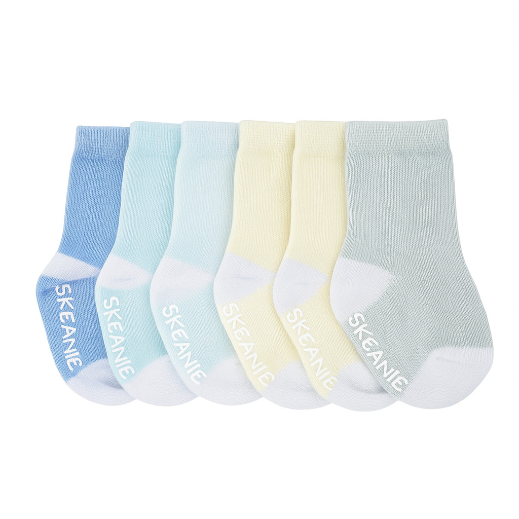 Baby Socks Neutral 6 Pack (0-12 Months) | Kids Socks | Baby Bunting AU