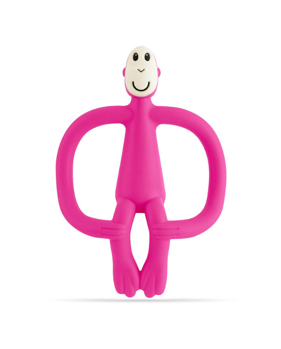 Matchstick Monkey Teething Toy and Gel Applicator - Pink | Teethers ...