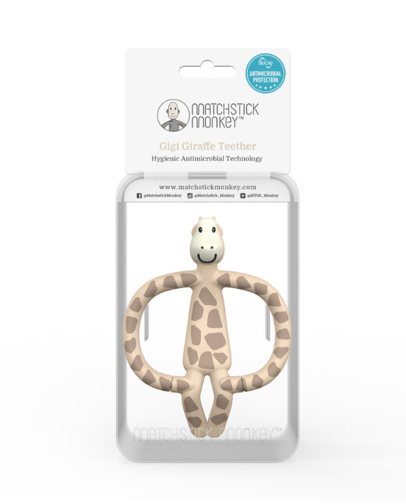 Matchstick Monkey Teether - Giraffe | Teethers | Baby Bunting AU