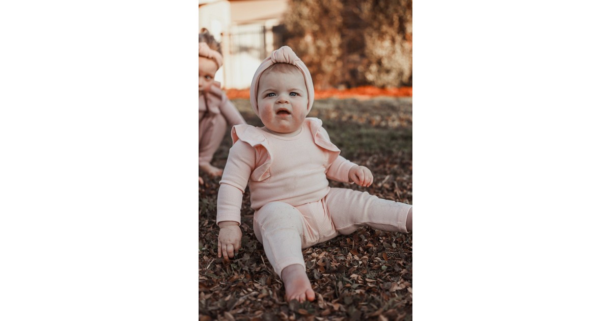 With Love For Kids Basics Thick Shimmy Ribbed Long Sleeve Onesie/Top ...