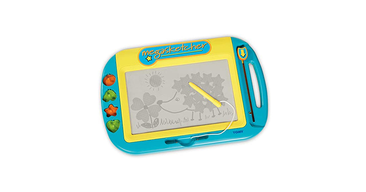 Tomy 40 x 31.8cm Megasketcher Motorised Magnetic Drawing Board Kids ...