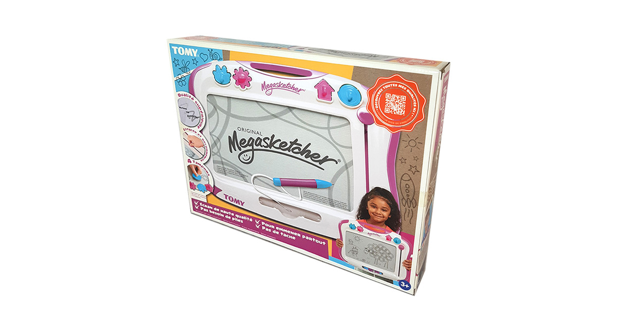 Tomy The Original Megasketcher Erasable Drawing/Sketching Board Kids ...