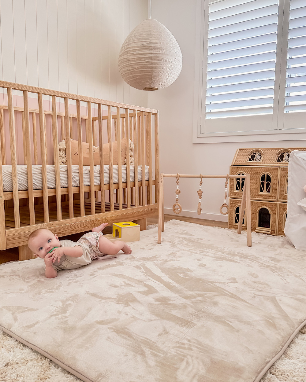 Miss Amara Una Beige Plush Rollie Pollie Playmat | Play Mats & Rugs ...