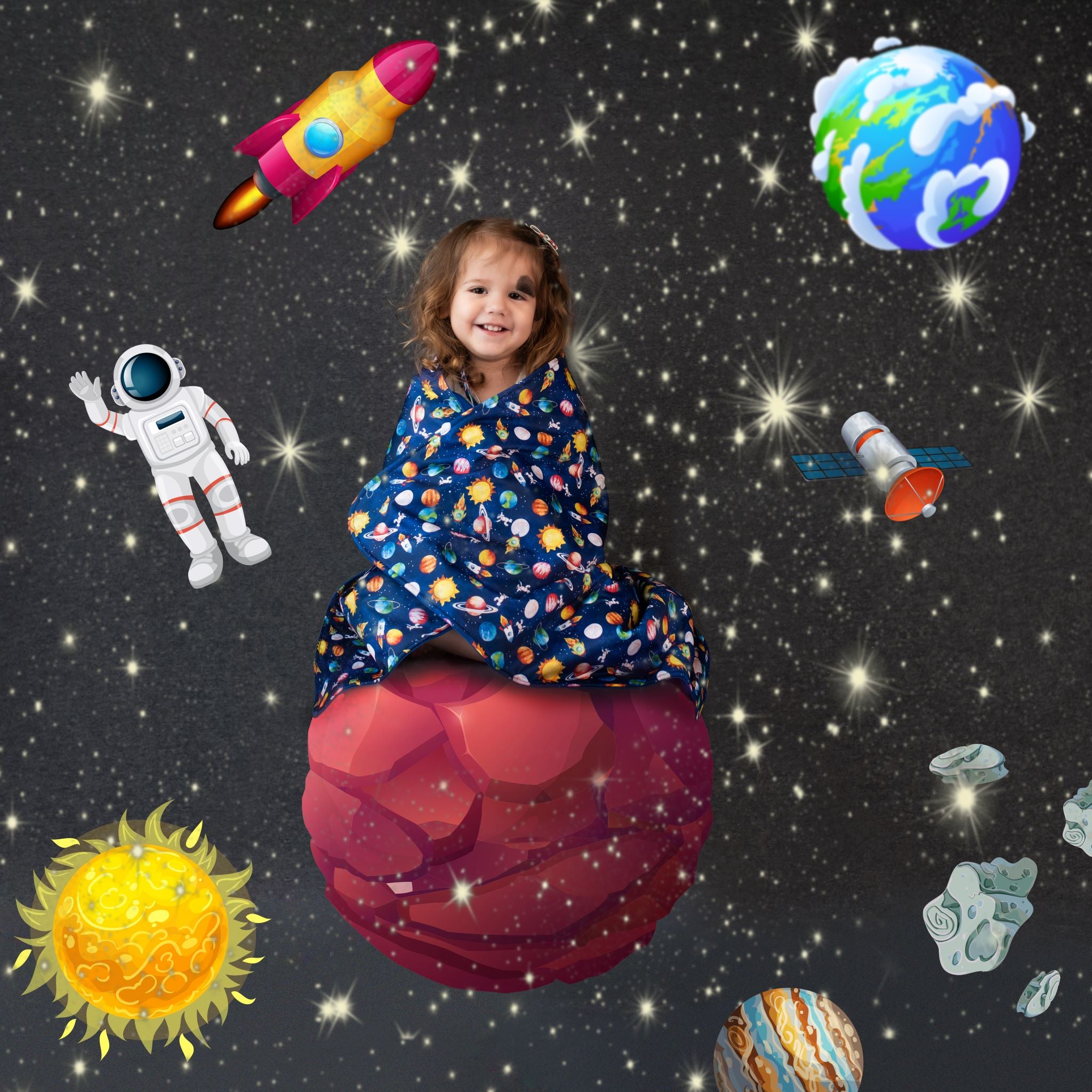 Monarch Wipe-Clean Change Mat - Blast Off | Non-Disposable | Baby ...