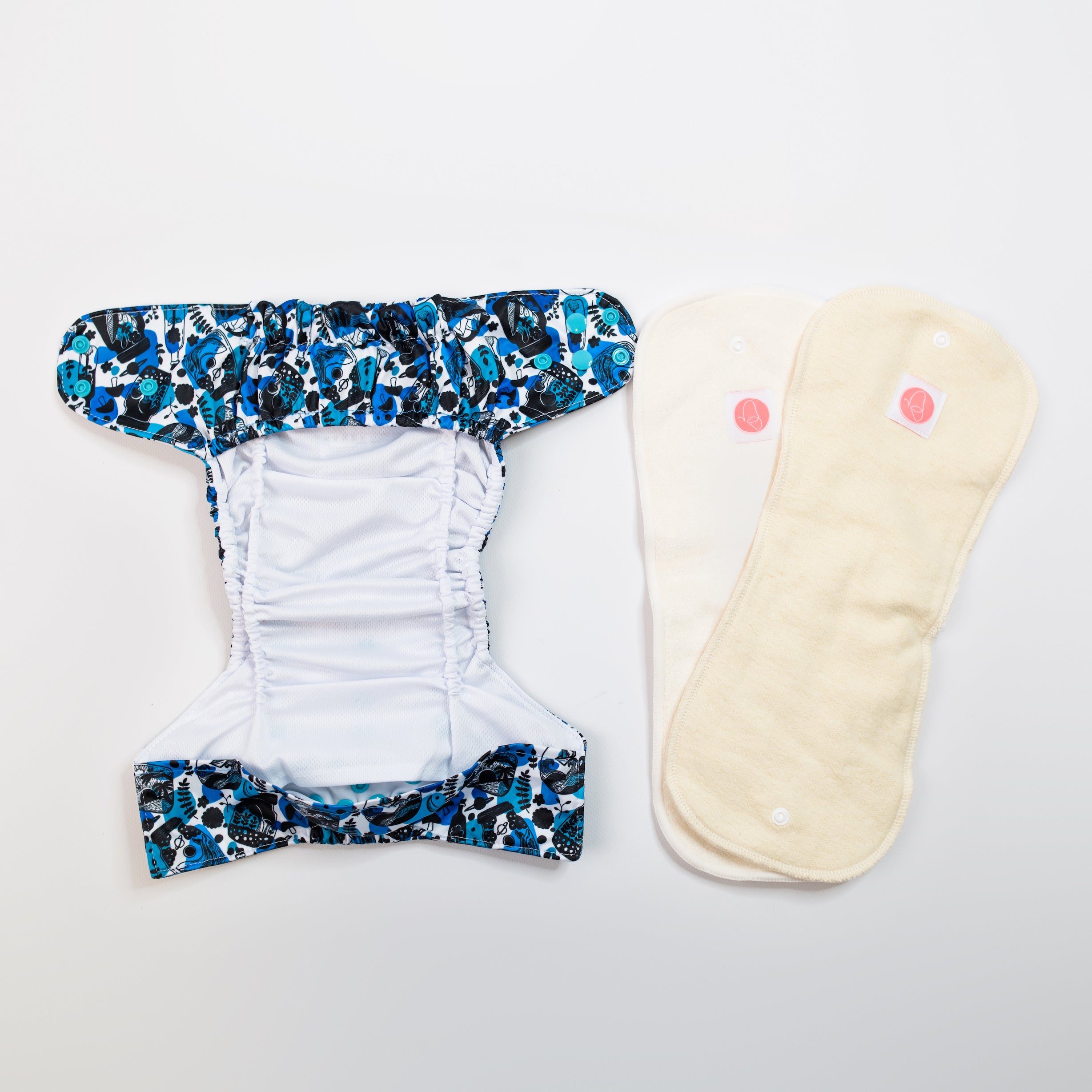 Monarch Classic Reusable Cloth Nappy V2.0 - Sea-Nery - Snaps | Cloth ...
