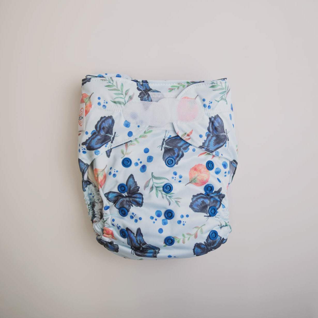 Monarch Ultimate Wipeable Cloth Nappy V1.0 - Alcmena Flora - Hook And ...