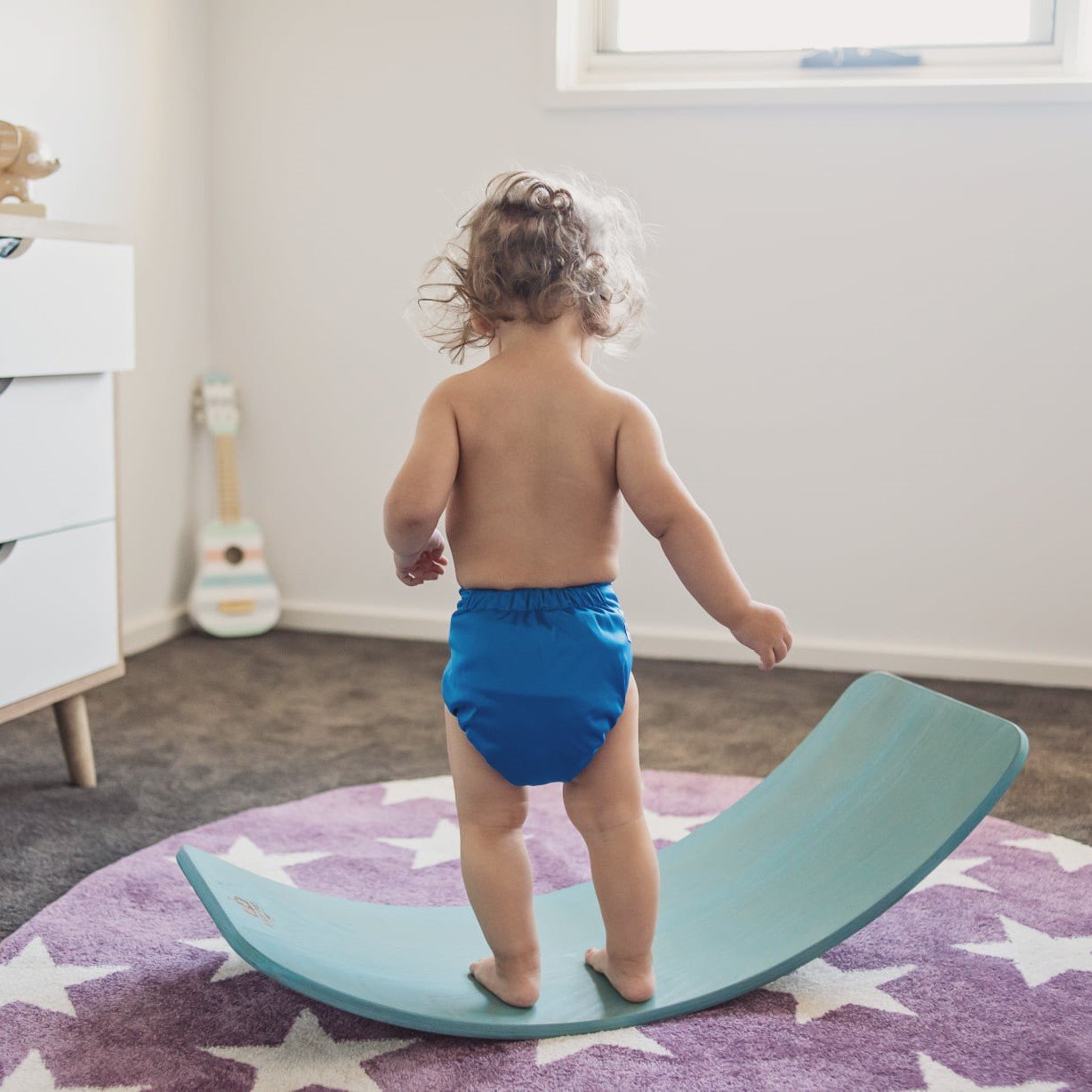 Monarch Ultimate Wipeable Cloth Nappy V1.0 - Archer Blue - Hook And ...