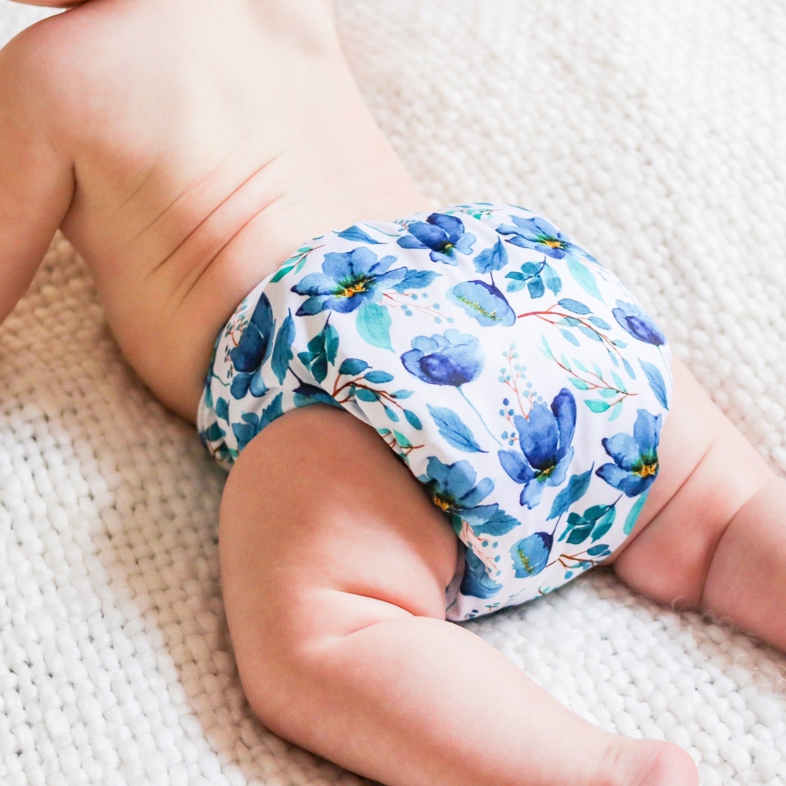 Monarch Ultimate Wipeable Cloth Nappy V1.0 - Ocean Meadow - Hook And ...