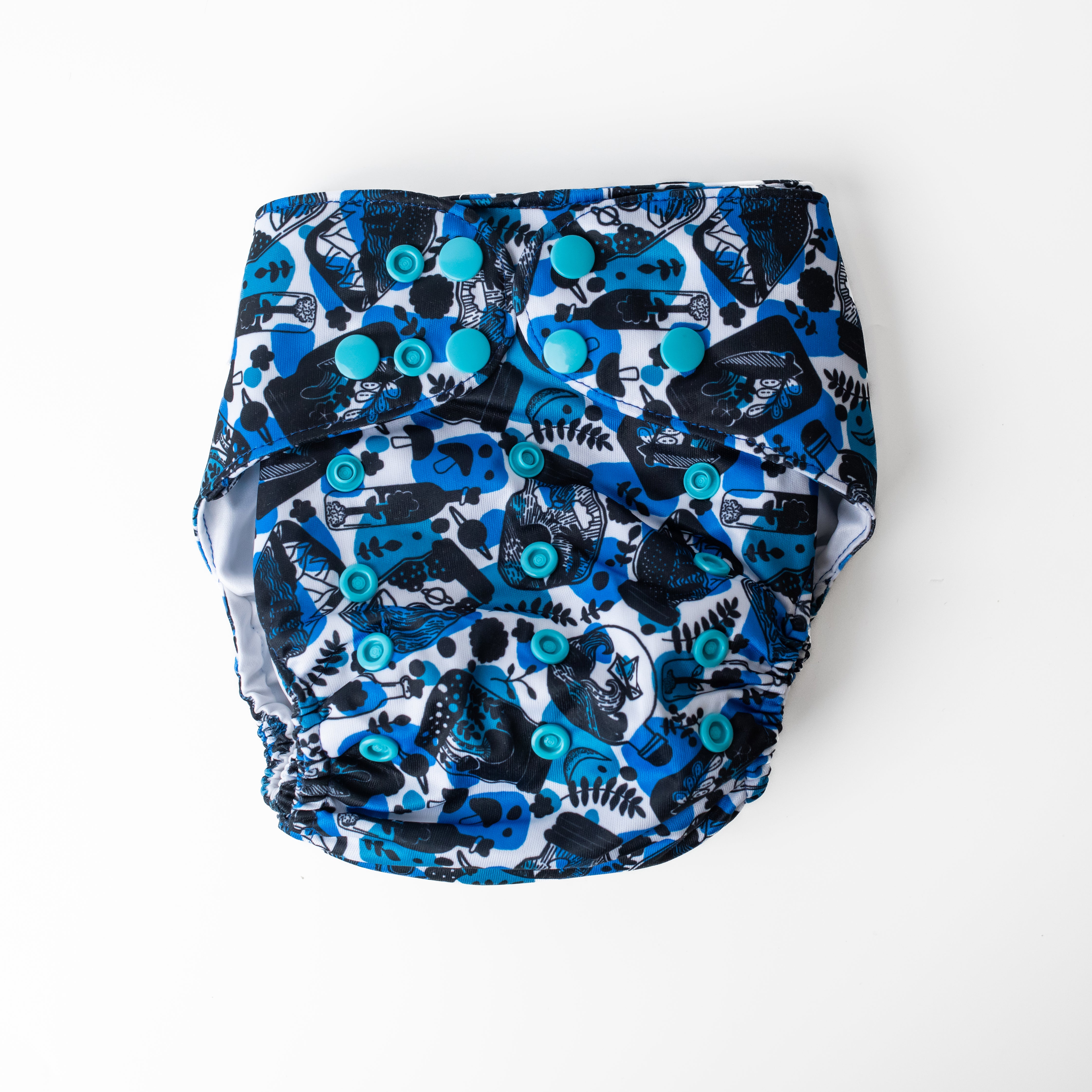 Monarch Ultimate Wipeable Cloth Nappy V2.0 - Sea-Nery - Snaps | Cloth ...