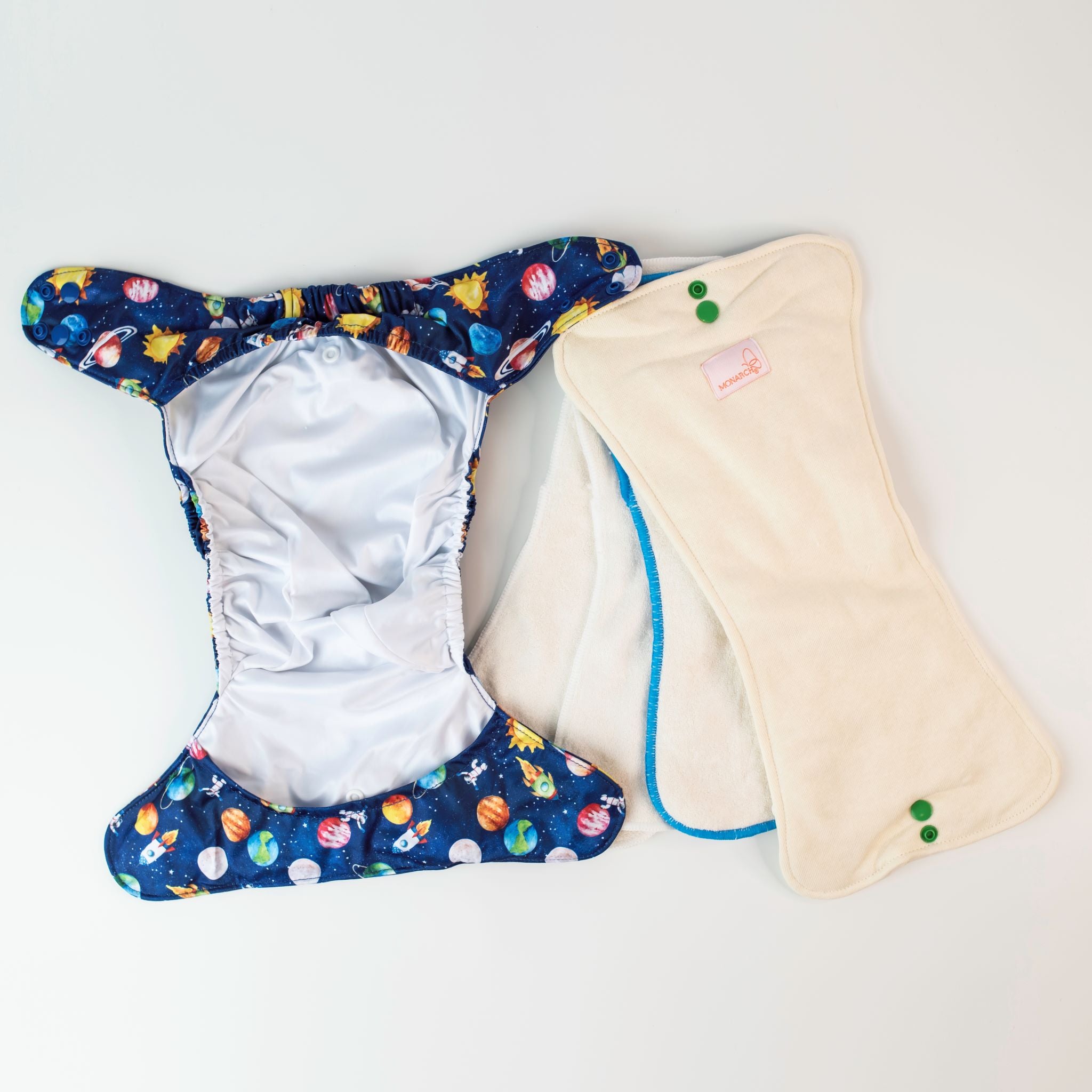 Monarch Ultimate Wipeable Cloth Nappy V3.0 - Blast Off - Snaps | Cloth ...