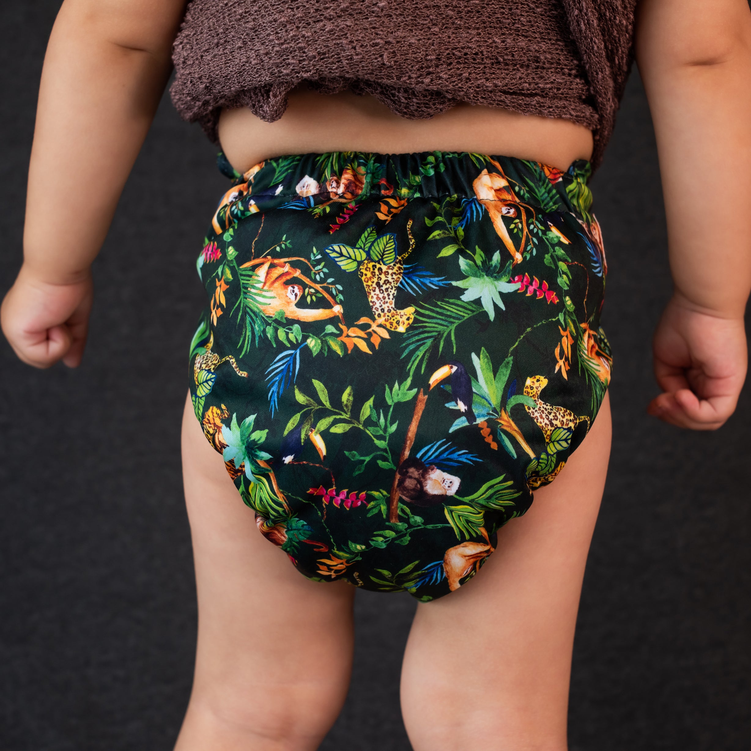 Monarch Ultimate Wipeable Cloth Nappy V3.0 - Slothing Around - Snaps ...