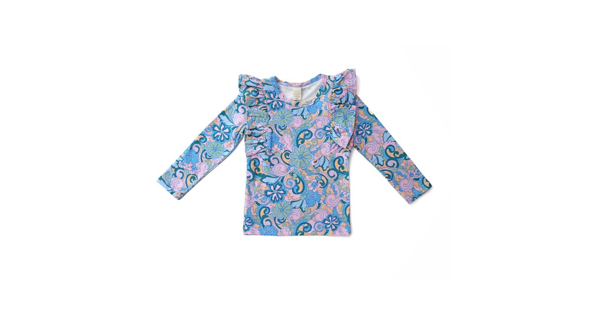 With Love for Kids Shimmy Long Sleeve Onesie/Top - Paisley | Baby ...