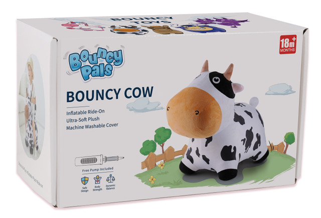 Bouncy Pals Rocking Animal Plush Toy - Cow | Soft Plush Toys | Baby ...