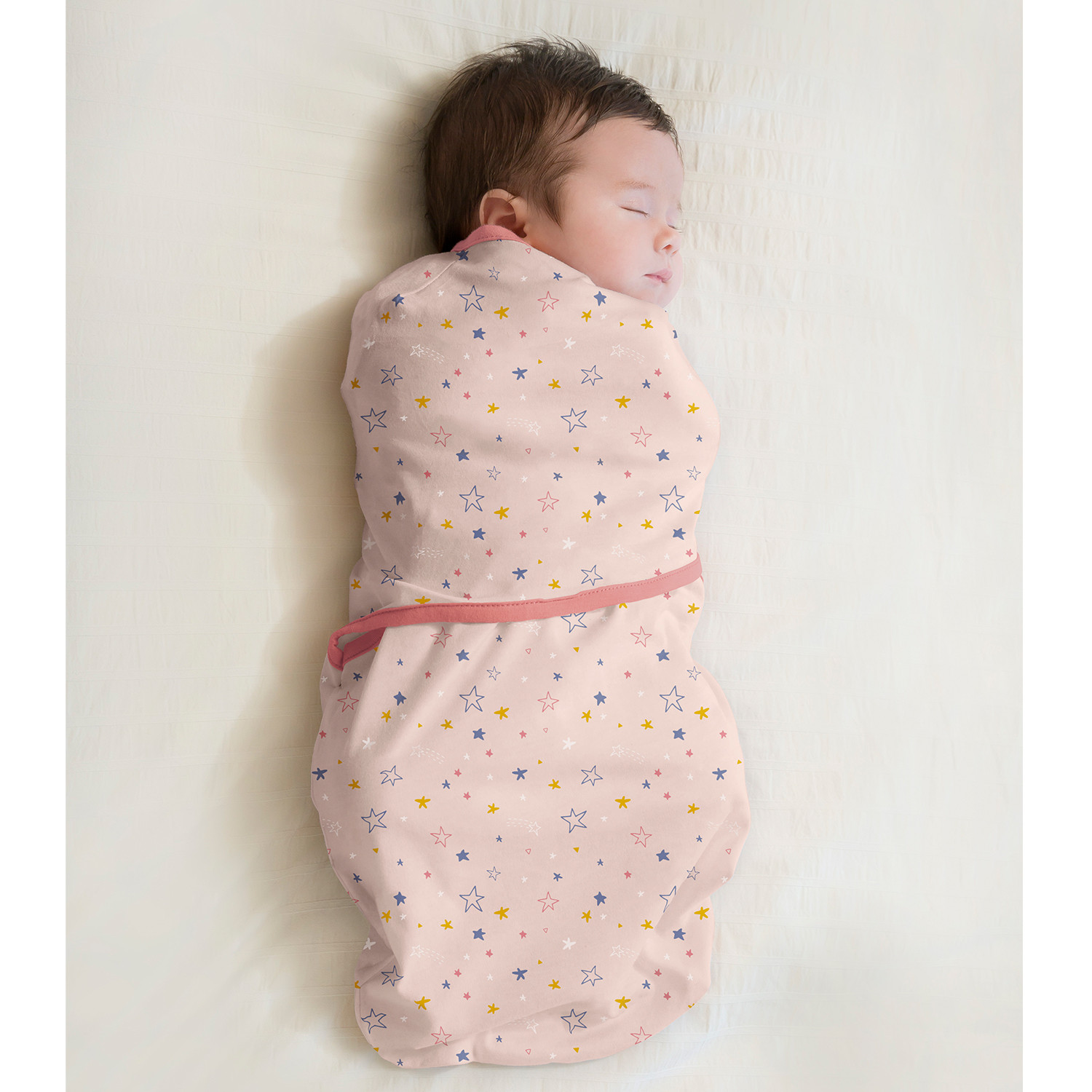 ClevaMama Swaddle to Sleep - Pink (0-3m) | Swaddles | Baby Bunting AU