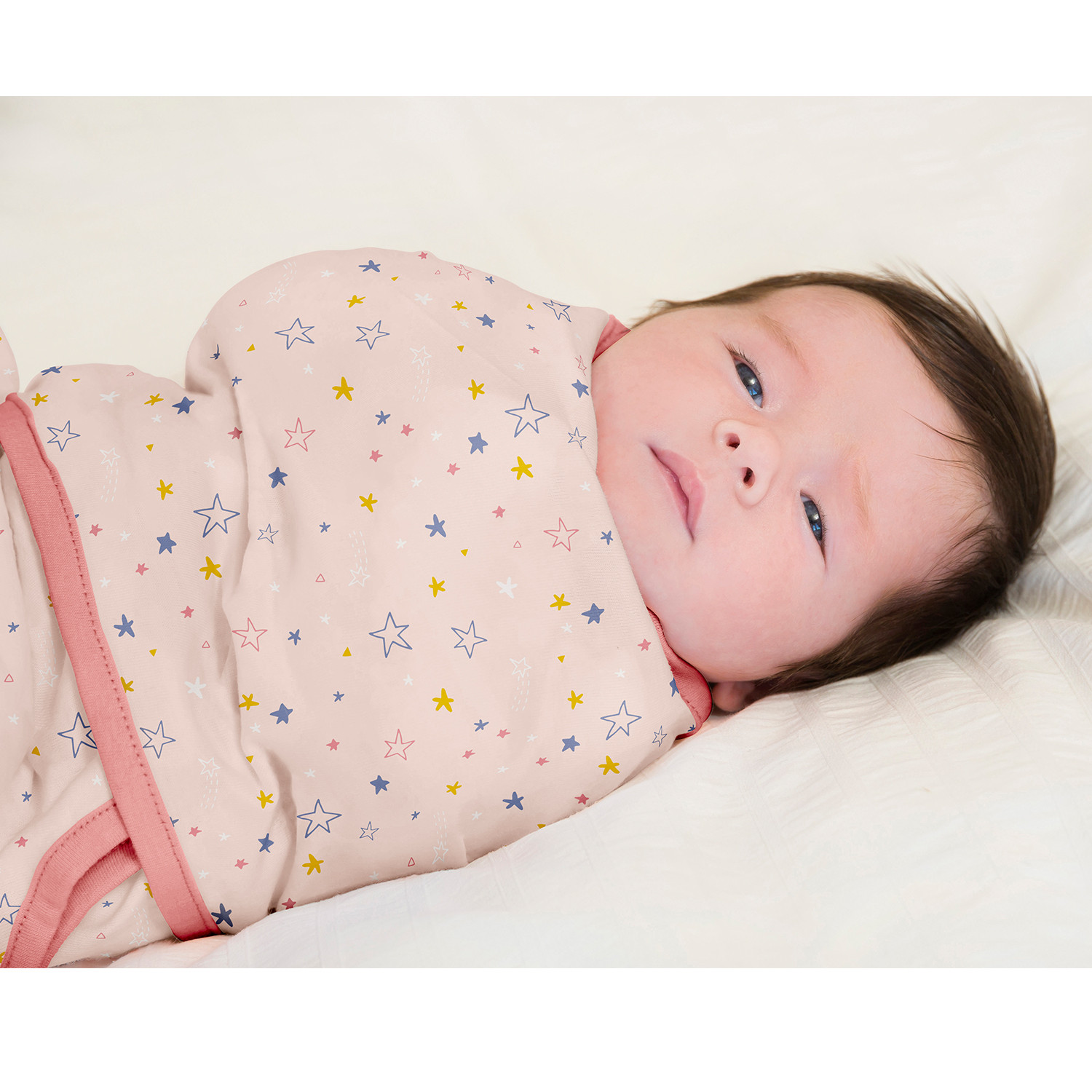 ClevaMama Swaddle to Sleep - Pink (0-3m) | Swaddles | Baby Bunting AU