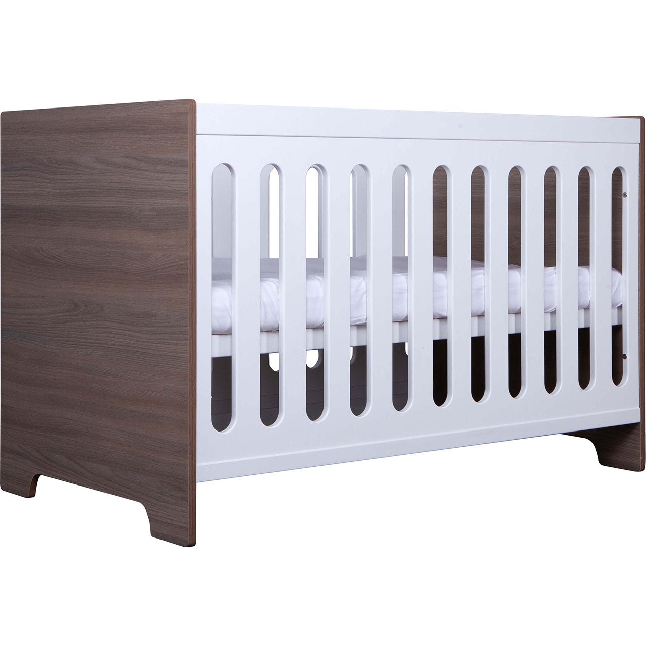 Grotime Havana Cot - White/Oak | Cots | Baby Bunting AU