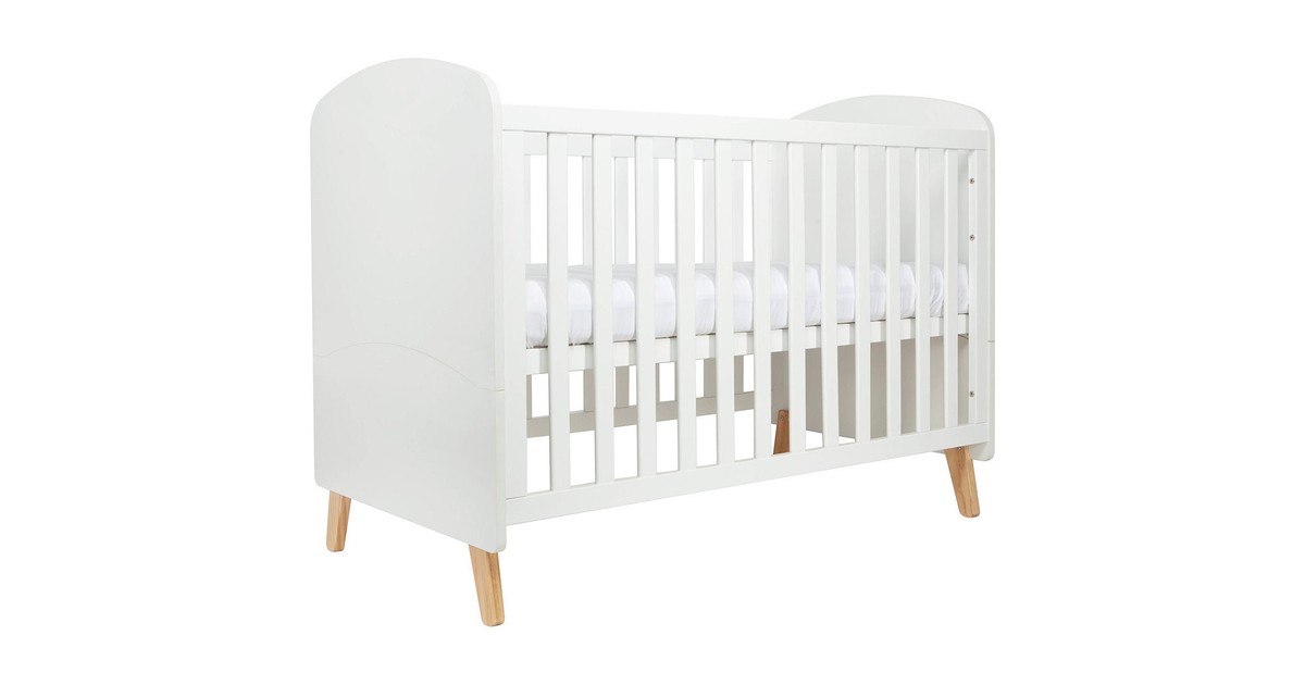 Grotime Crescent Cot - White | Baby Bunting AU