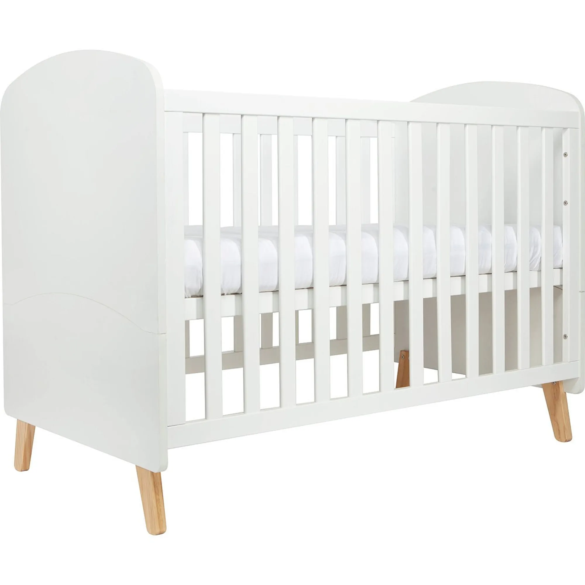 Grotime Crescent Cot - White | Baby Bunting AU