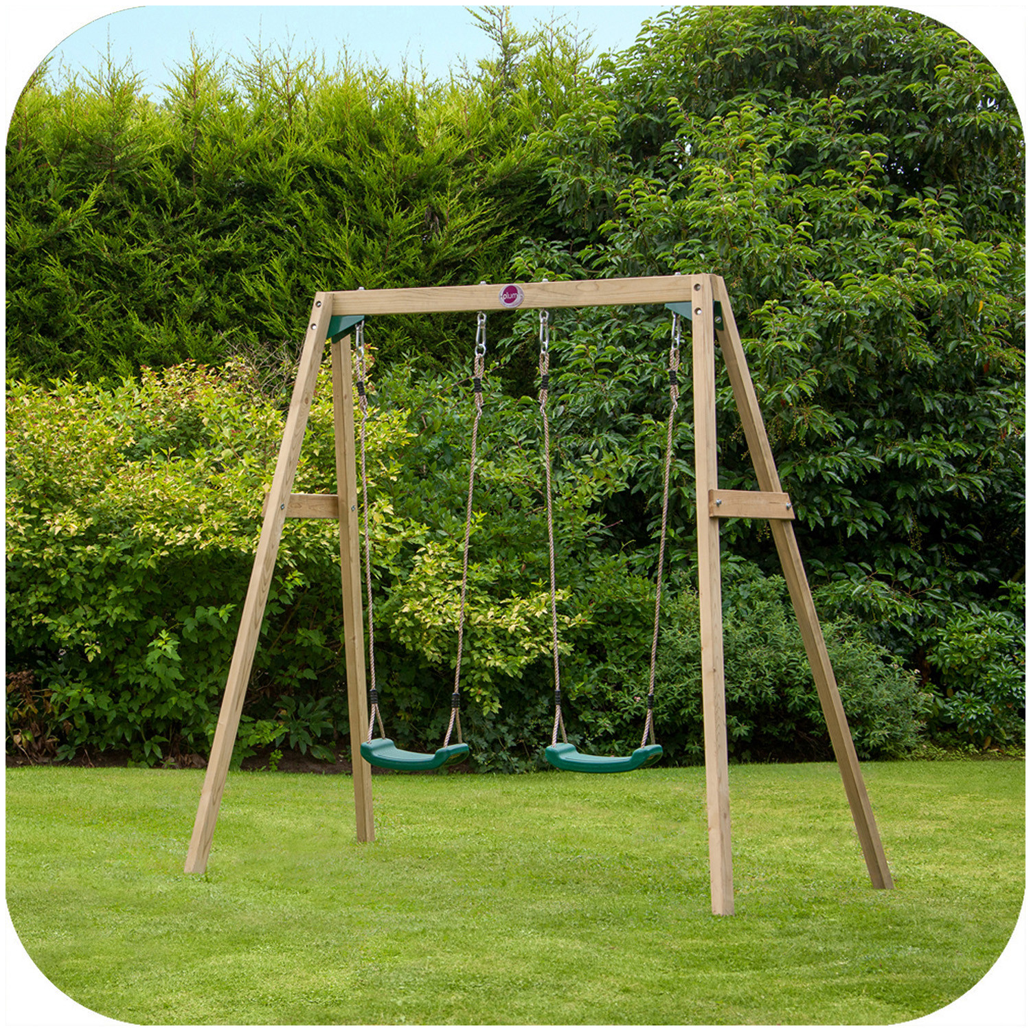 Plum Play Wooden Double Swing | Swings | Baby Bunting AU