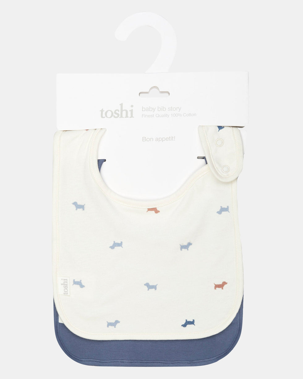 Toshi Baby Bib Story Puppy - 2pcs | Cloth | Baby Bunting AU