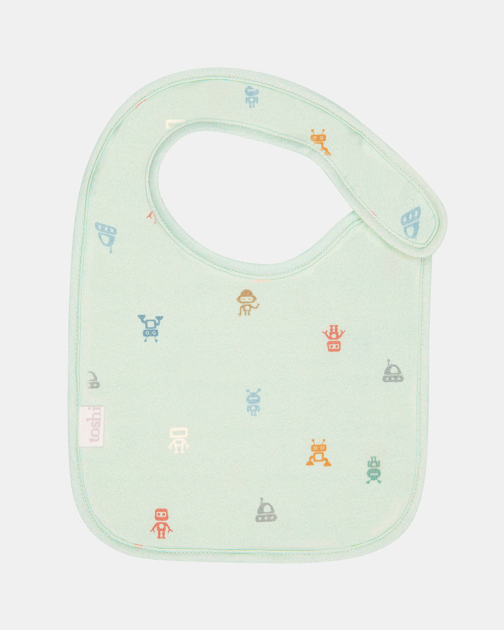 Toshi Baby Bib Classic - Cyborg Thyme | Cloth | Baby Bunting AU
