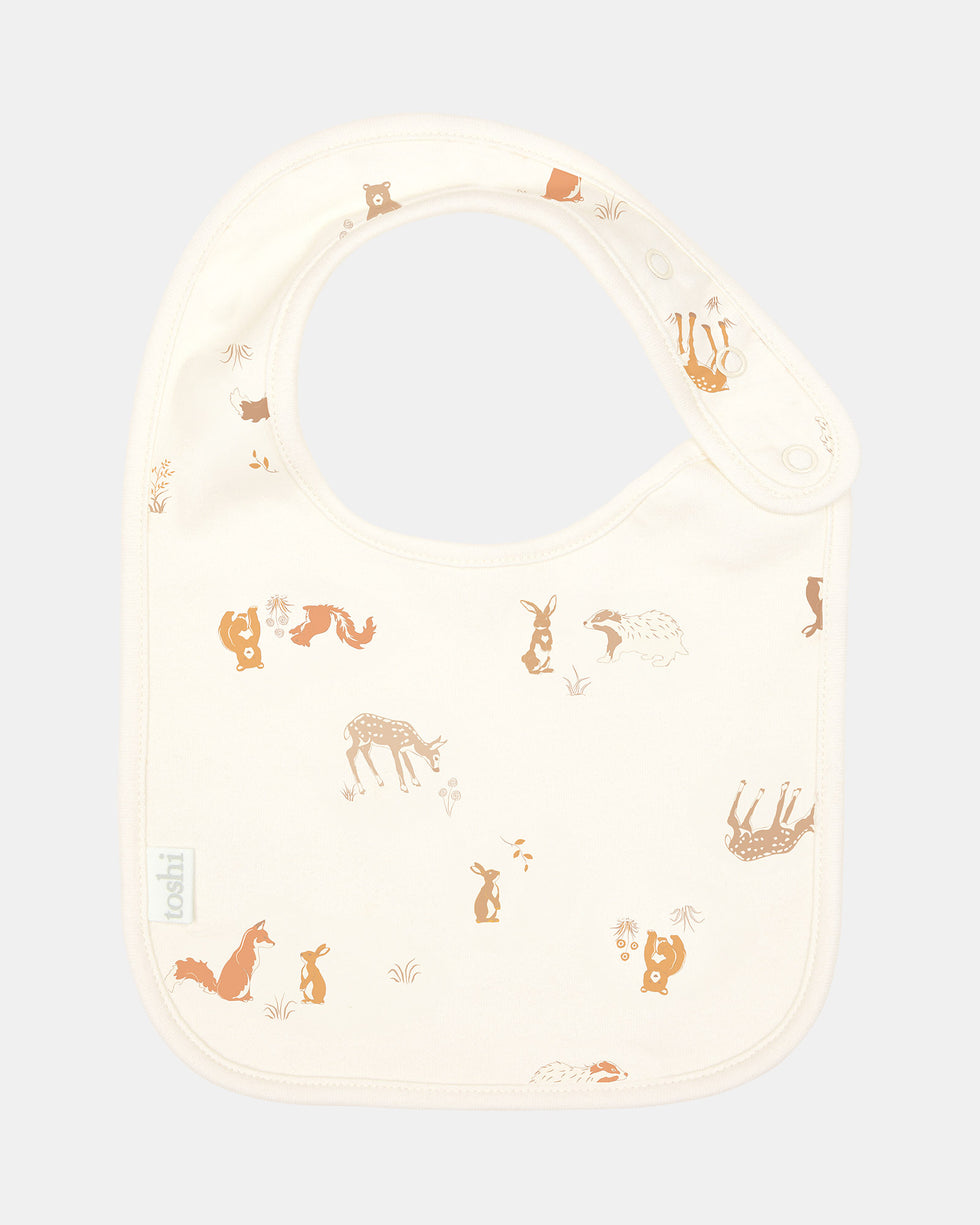 Toshi Baby Bib Classic - Enchanted Forest Feather | Cloth | Baby Bunting AU