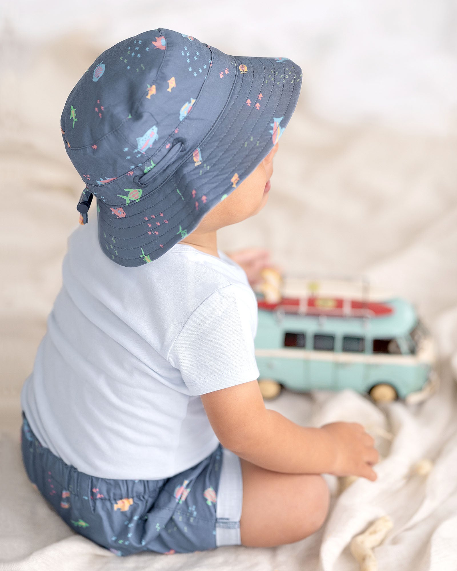 Toshi Baby Shorts Odyssey - Snapper | Baby Shorts | Baby Bunting AU