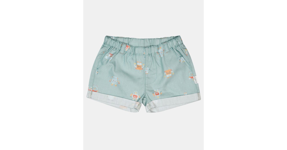 Toshi Baby Shorts Joyride - Robots | Baby Bunting AU
