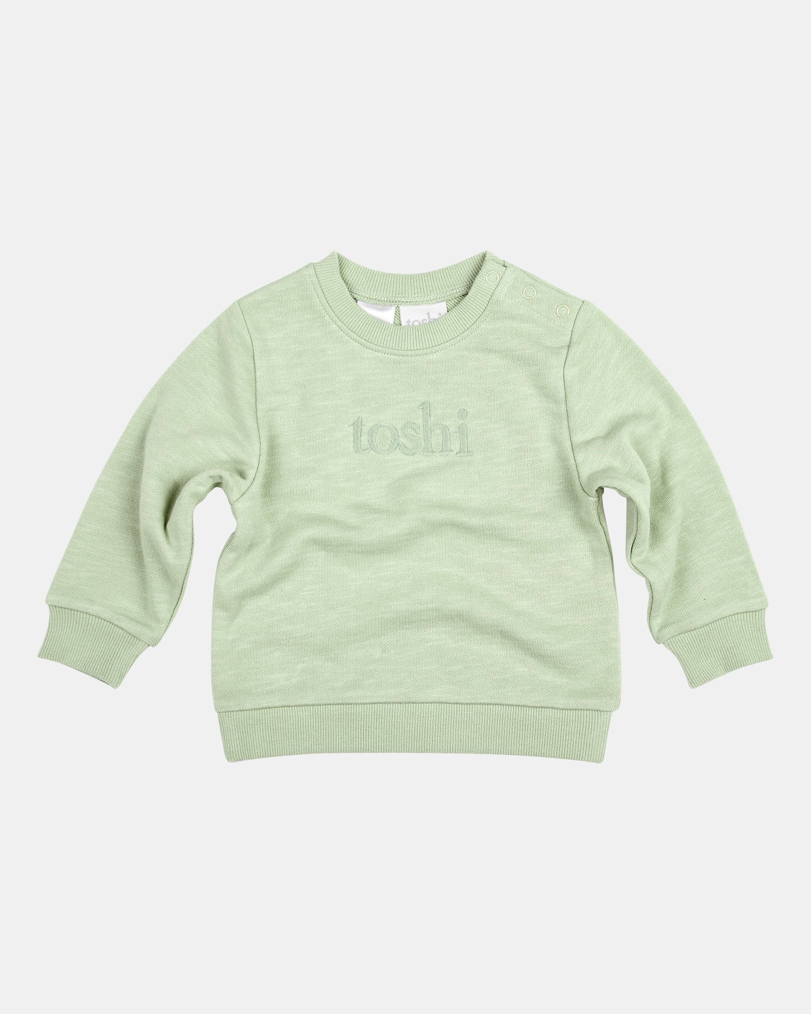 Toshi Dreamtime Organic Sweater - Mist | Baby Sweater | Baby Bunting AU