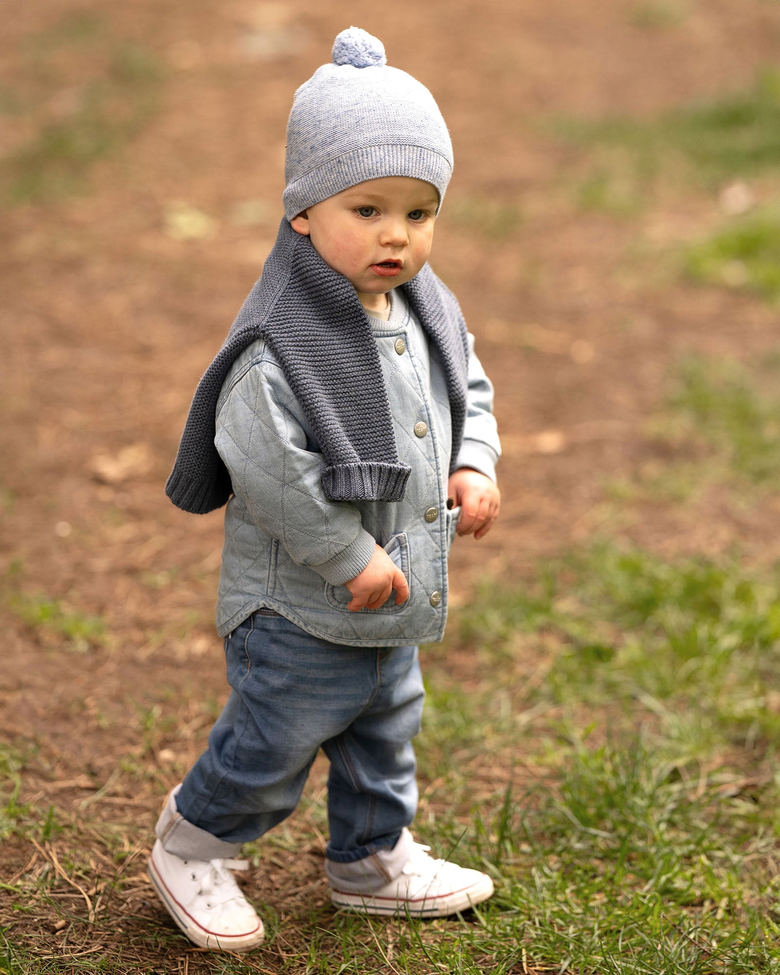 Toshi Baby Shacket Denim - Brumby | Baby Jackets | Baby Bunting AU