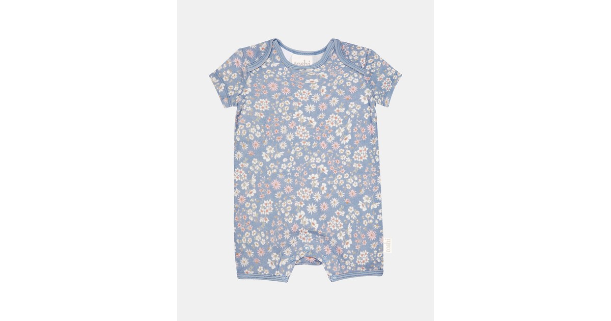 Toshi Onesie Shortsleeve Classic - Eva Dusk | Baby Bunting AU