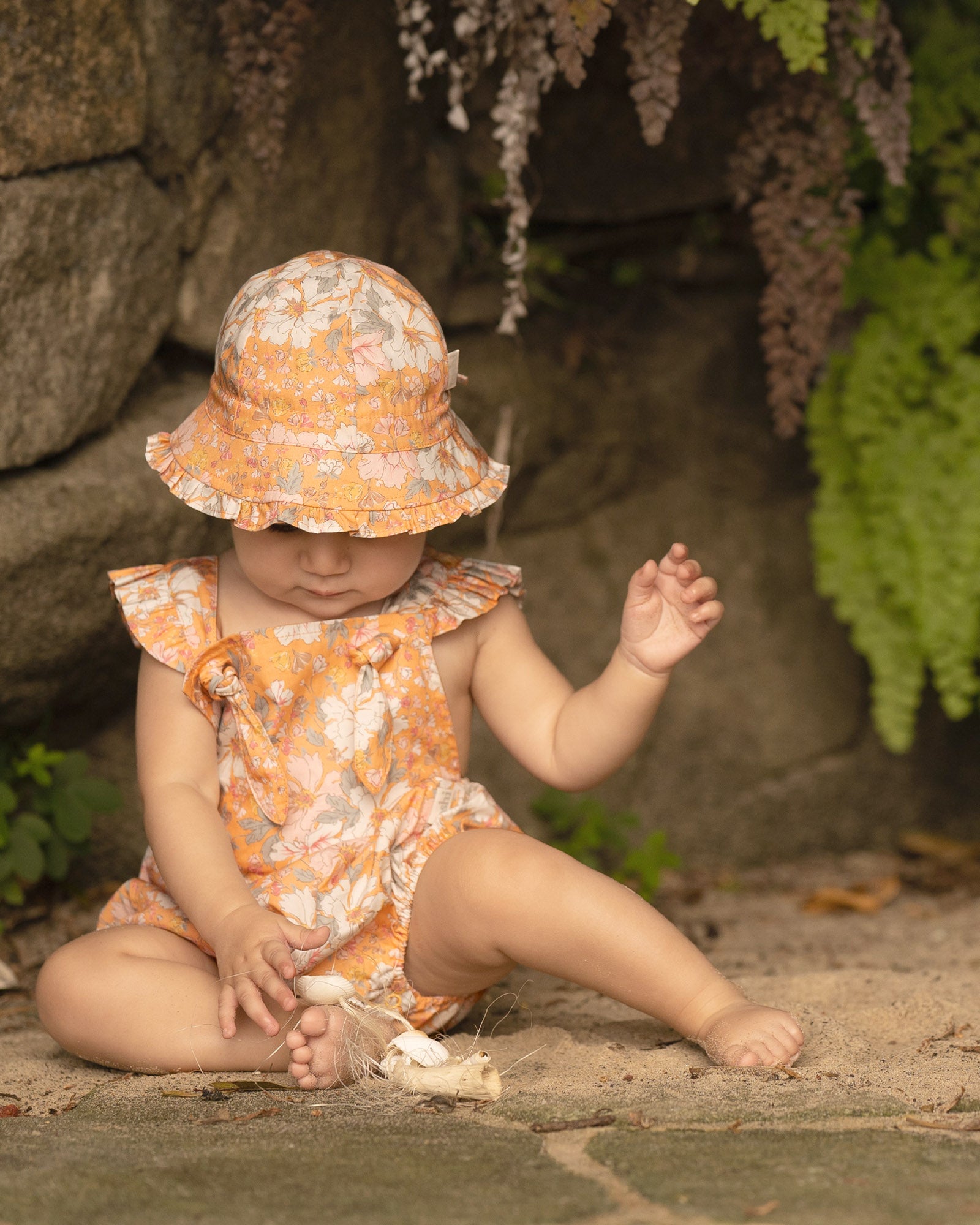 Toshi Baby Romper - Tamarind | rompers | Baby Bunting AU