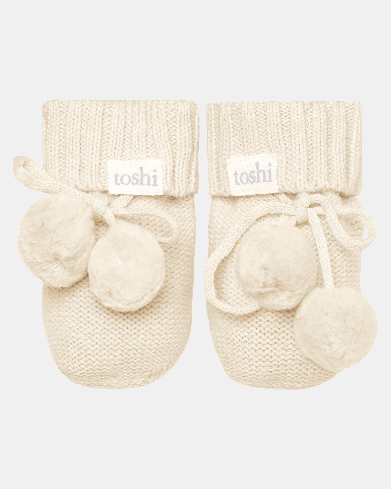 Toshi Organic Booties Marley - Feather | Baby Booties | Baby Bunting AU