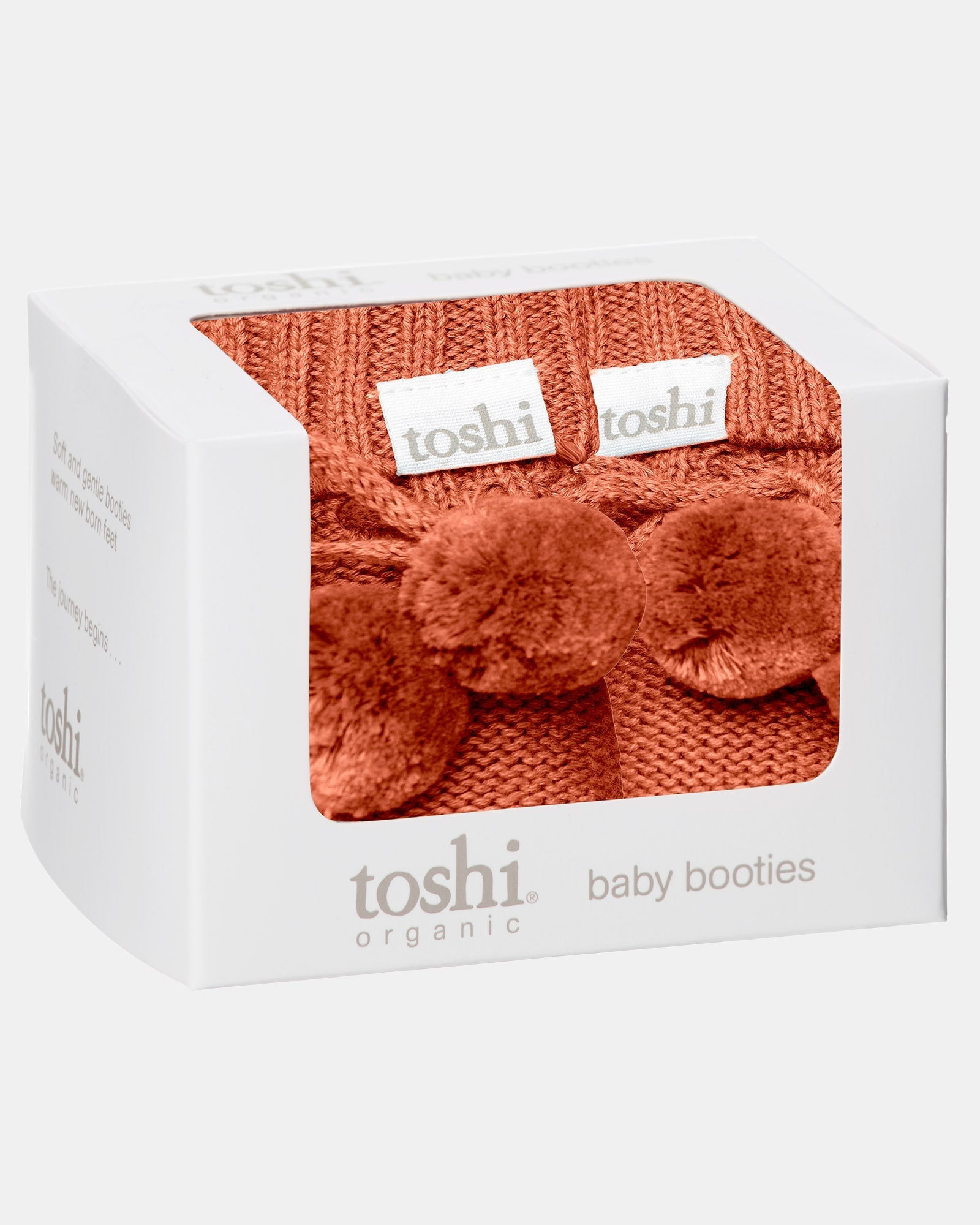 Toshi Organic Booties Marley - Saffron | Baby Booties | Baby Bunting AU
