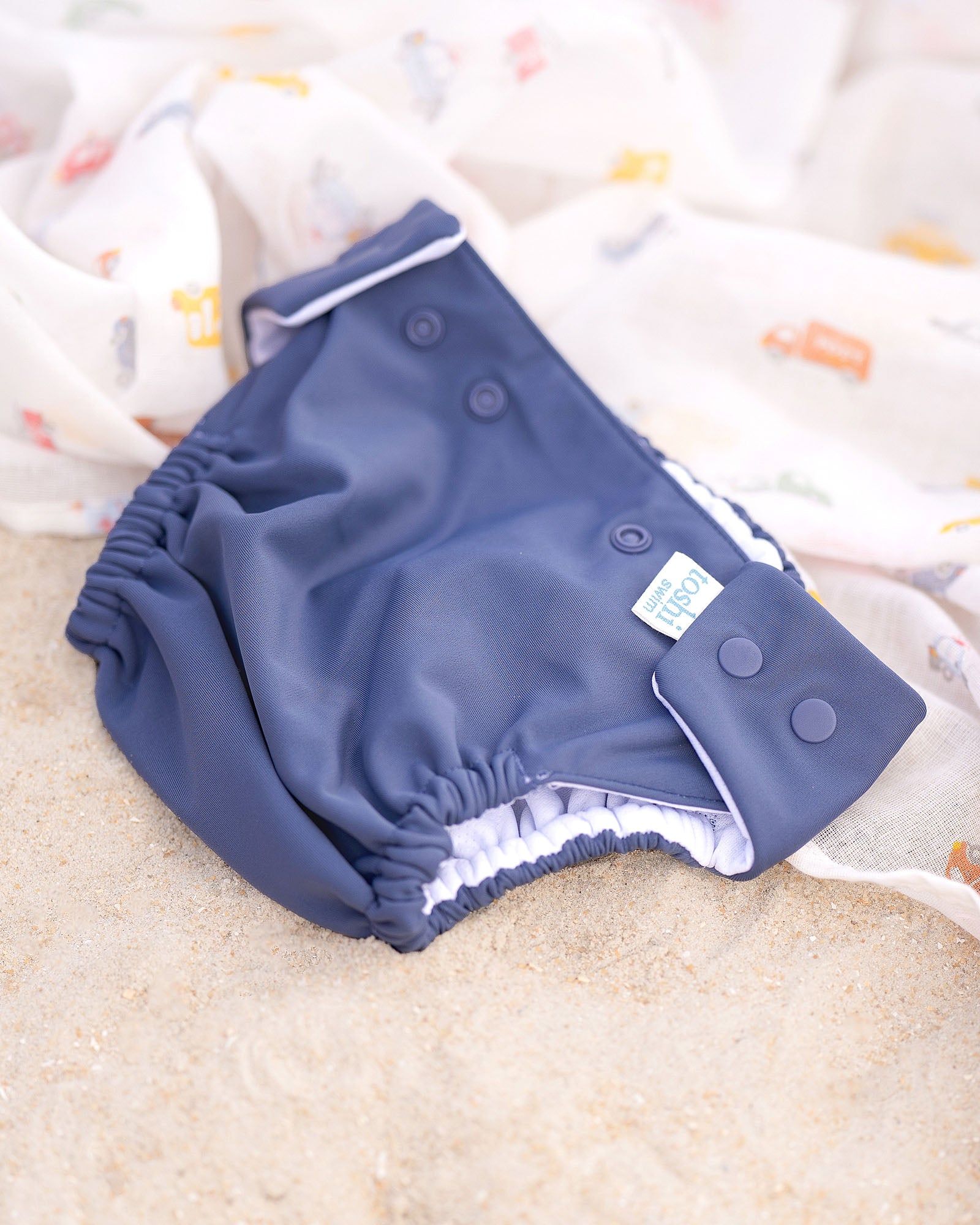 Toshi Swim Baby Nappy Solid - Moonlight | Swim Nappies | Baby Bunting AU