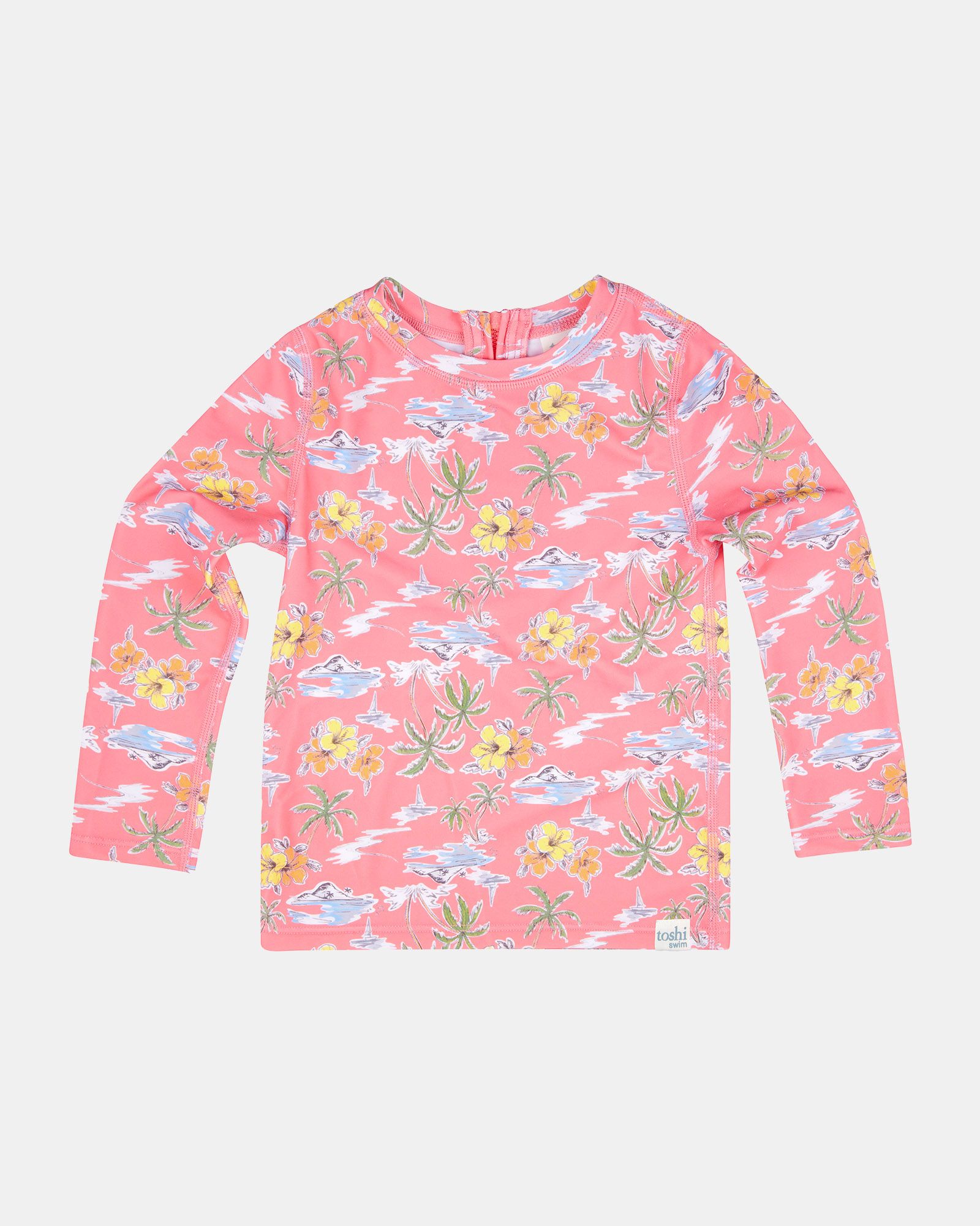 Toshi Swim Kids Rashie Longsleeve Half Zip Classic - Island Dreaming ...