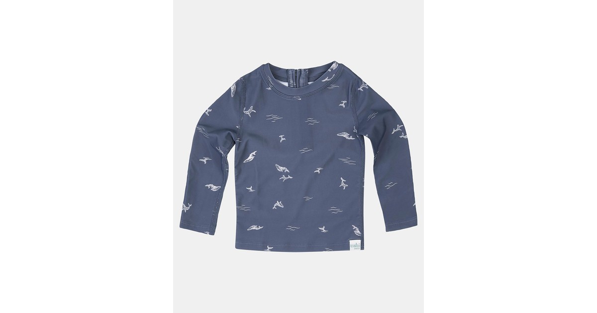 Toshi Swim Baby Rashie Longsleeve Classic - Whales | Baby Bunting AU